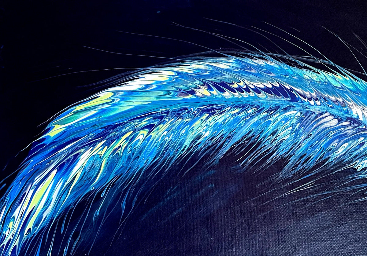 Large Blue Feather — Artfest Ontario